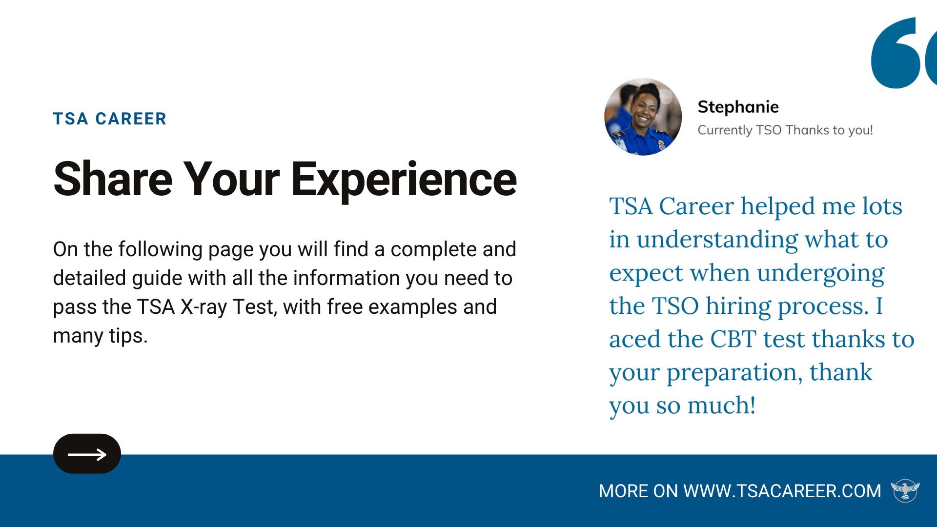 Share Your Experience at The TSA - TSA Career